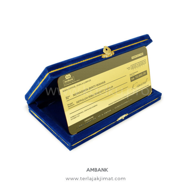 Mockup Cheque / Akad Cheque Gold