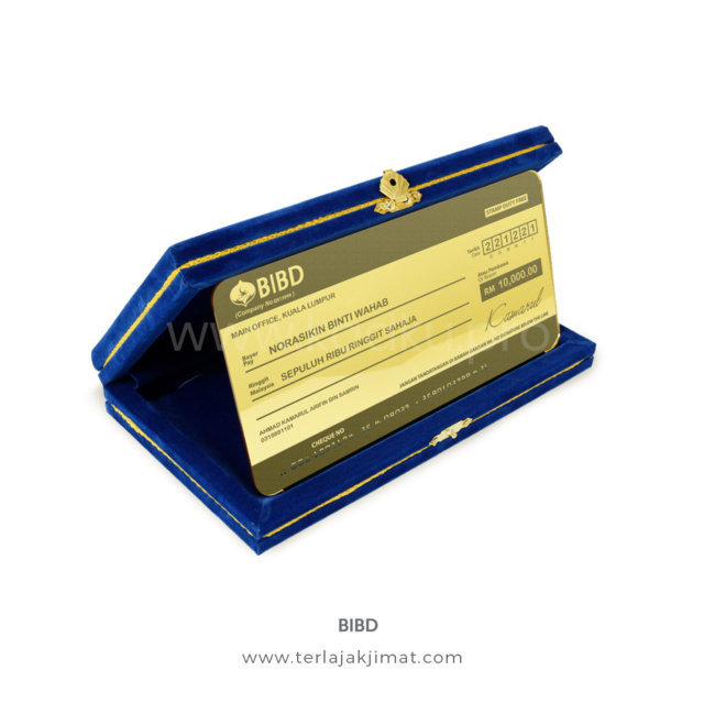 Mockup Cheque / Akad Cheque Gold